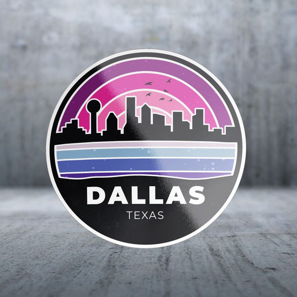 Sticker Pack | 11866 - Gradient Sky Silhouette - Dallas