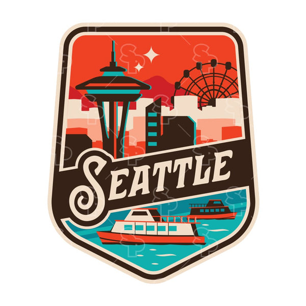 Sticker Pack | 11921 - Deco Icons - Seattle