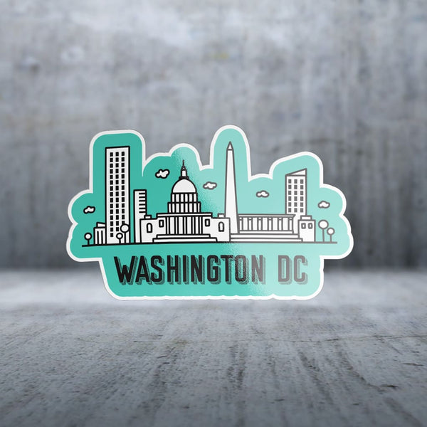 Sticker Pack | 11942 - Aqua Hand - Washington DC