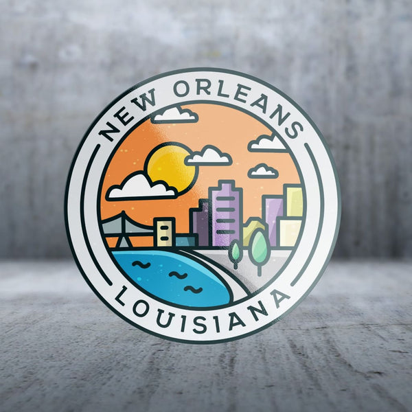 Sticker Pack | 12089 - Clean Circle - New Orleans