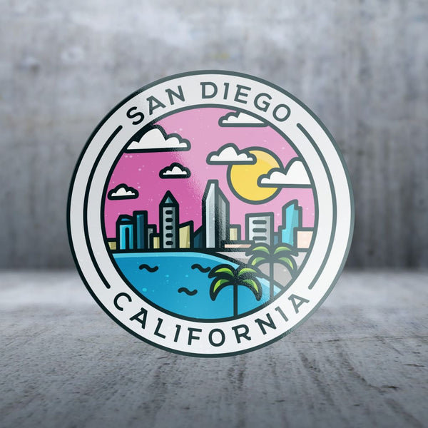 Sticker Pack | 12101 - Clean Circle - San Diego