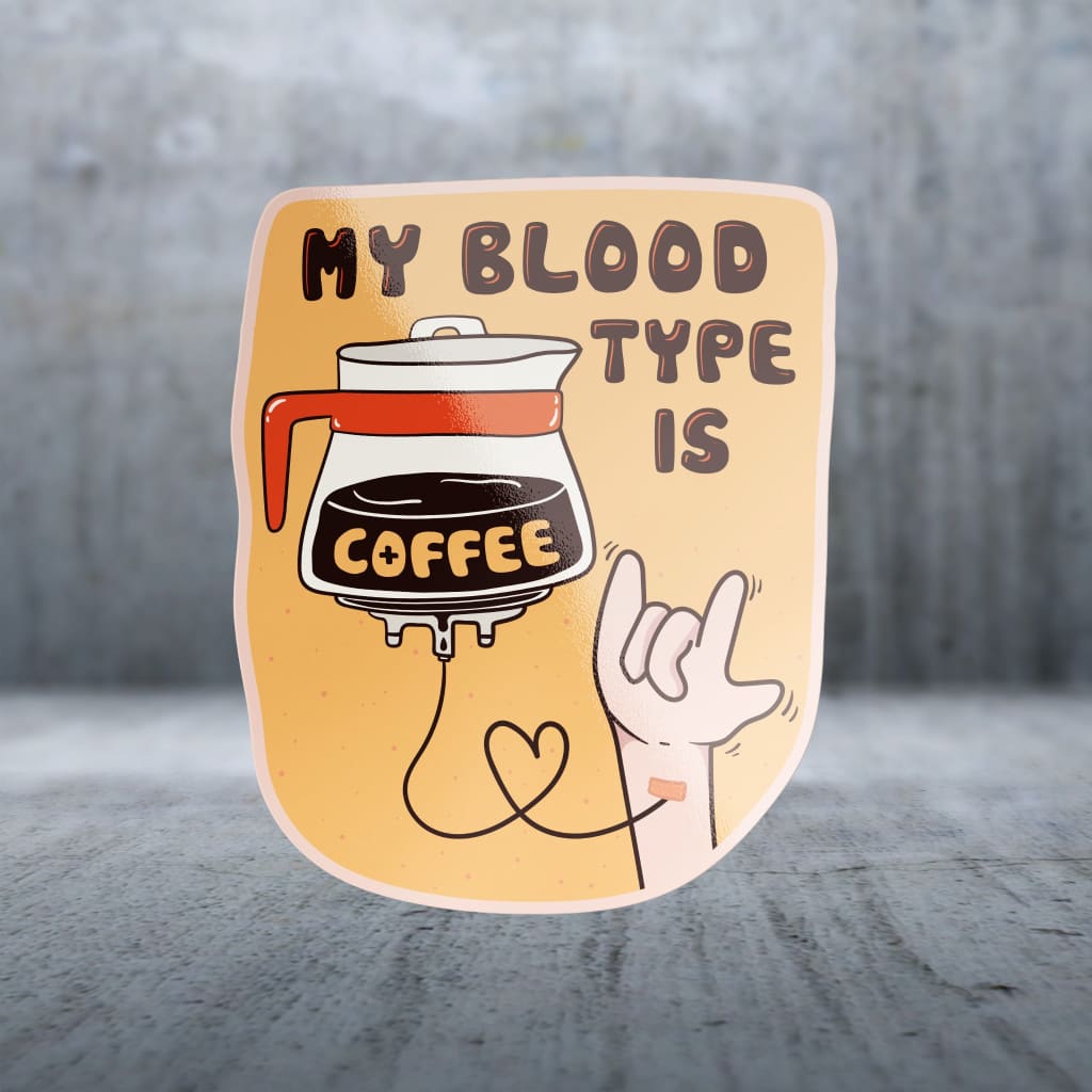 Sticker Pack | 12201 - Coffee - Blood Type Coffee