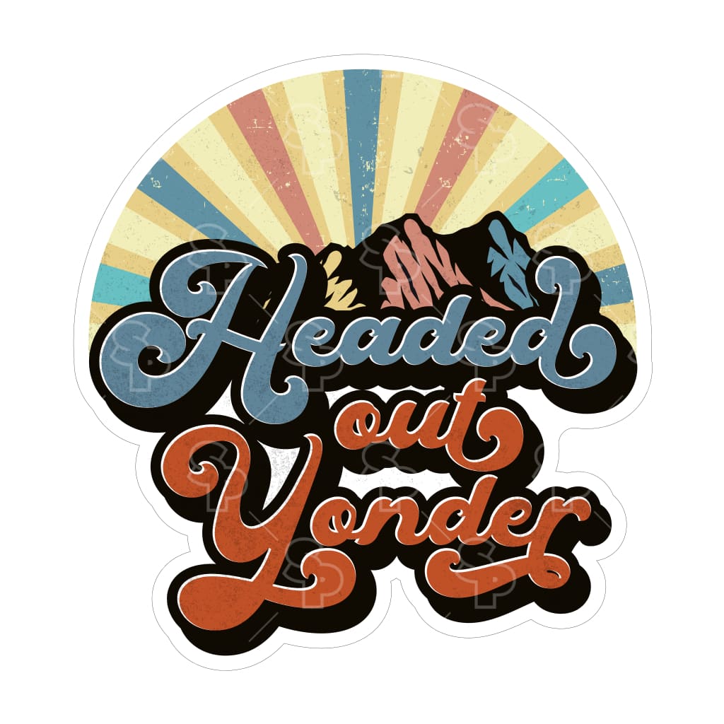 Sticker Pack | 12249 - Outdoor Sayings - Headed Yonder