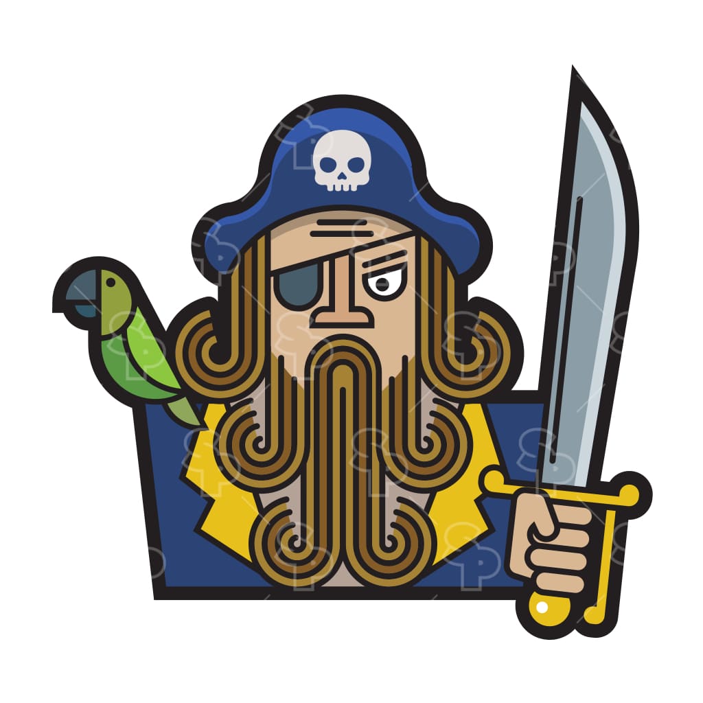 Sticker Pack | 12284 - Pirates - Captain Classic