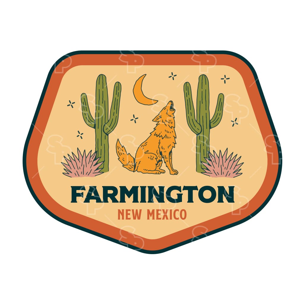 Sticker Pack | 12417 - Desert - Saguaro Cactus - Wolf