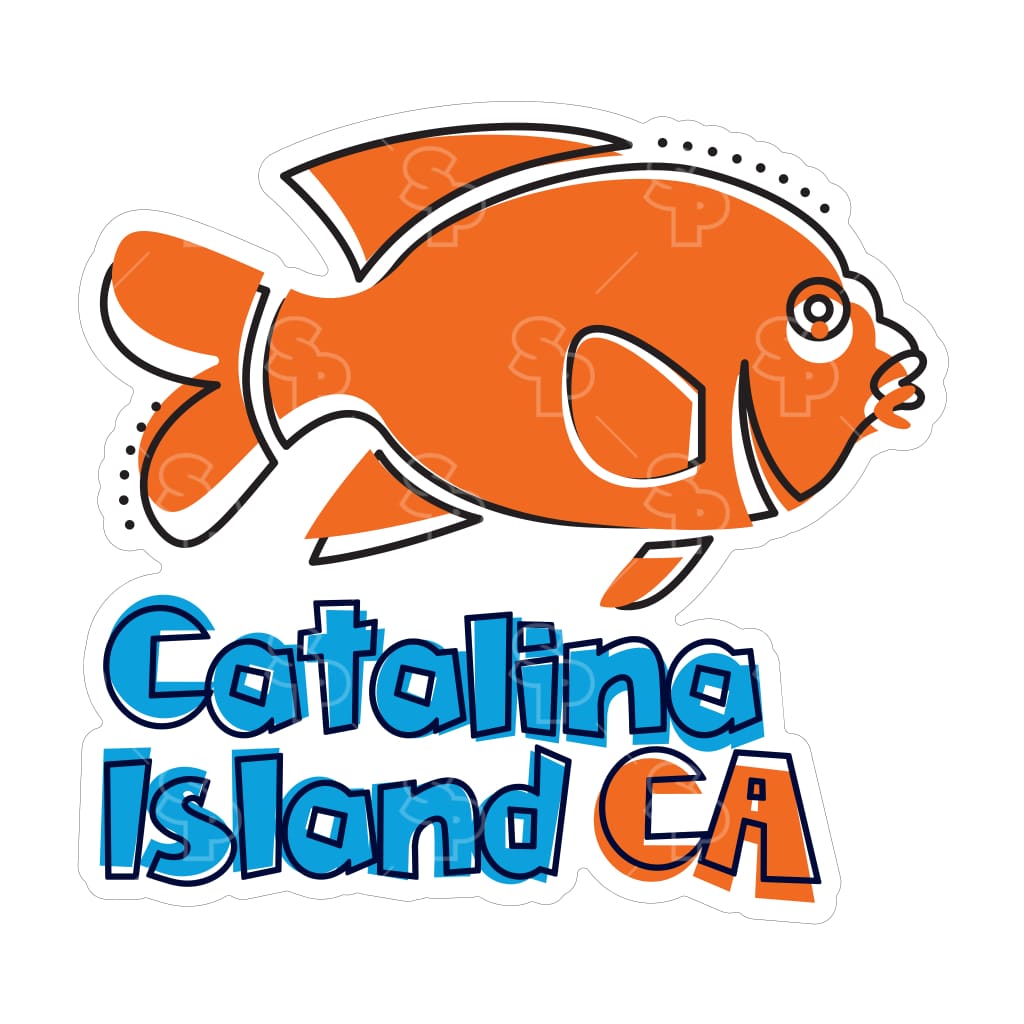 Sticker Pack | 12614 - Fish Doodles - Garibaldi