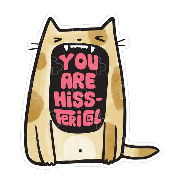 Sticker Pack | 12736 - Cat Sayings - Hiss-terical