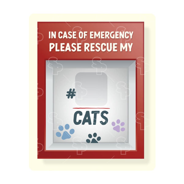 Sticker Pack | 12744 - Cat Sayings - Emergency Cats