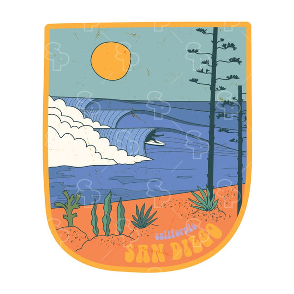 Sticker Pack | 12846 - Coastal - SoCal Wave