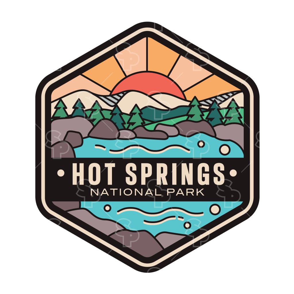 Sticker Pack | 13101 - Outdoor Hex - Hot Springs