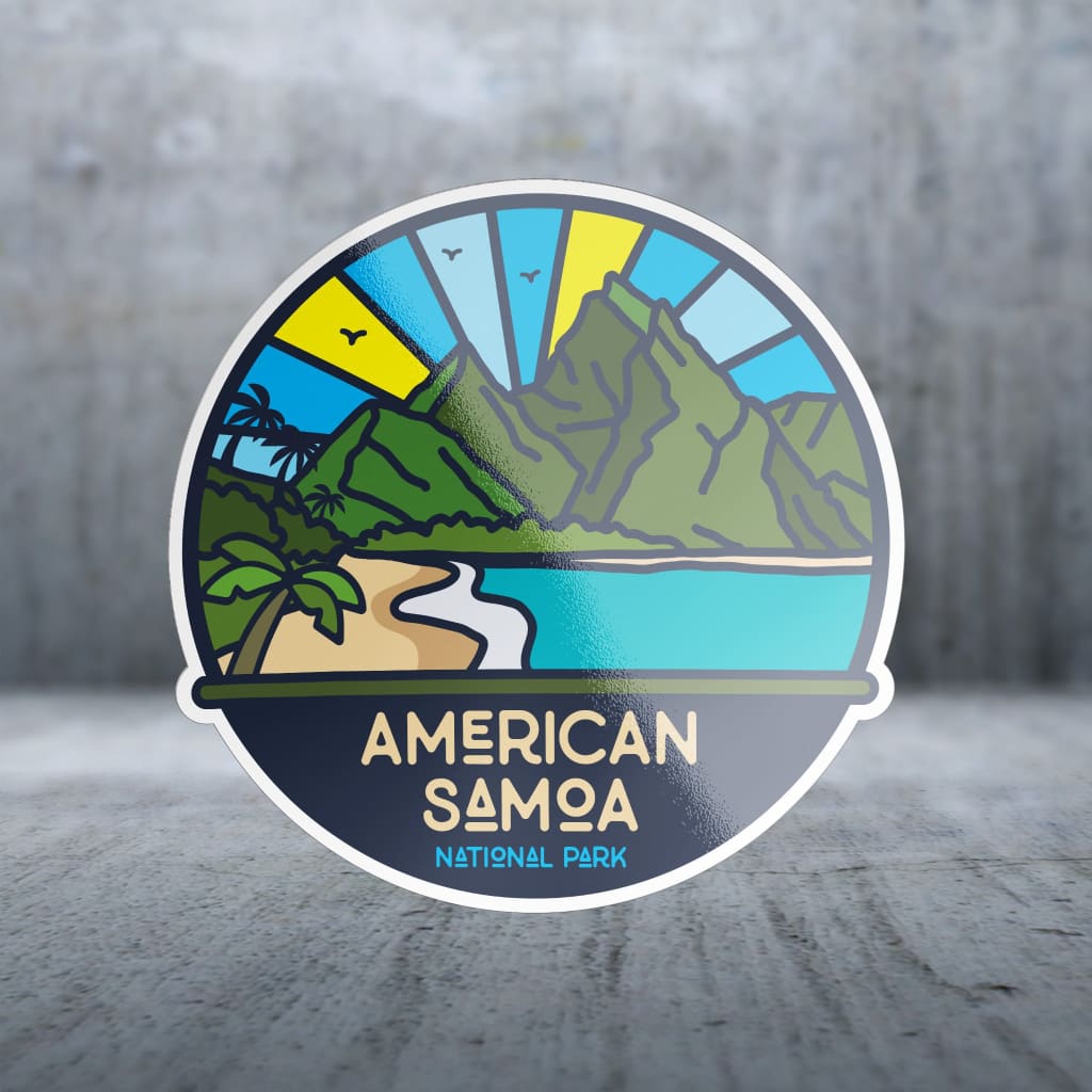 Sticker Pack | 13165 - Clean Rounded Lines - American Samoa