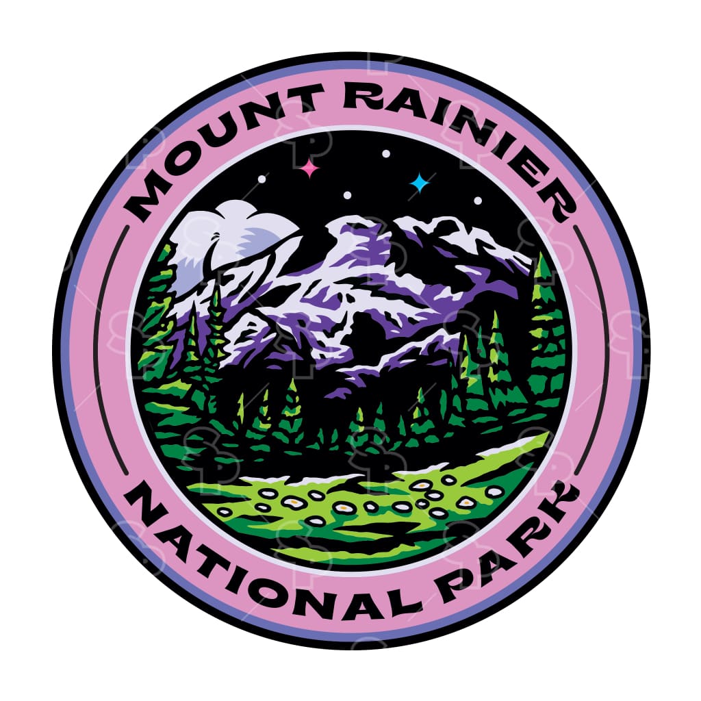 Sticker Pack | 13303 - Neon Purple - Mount Rainier