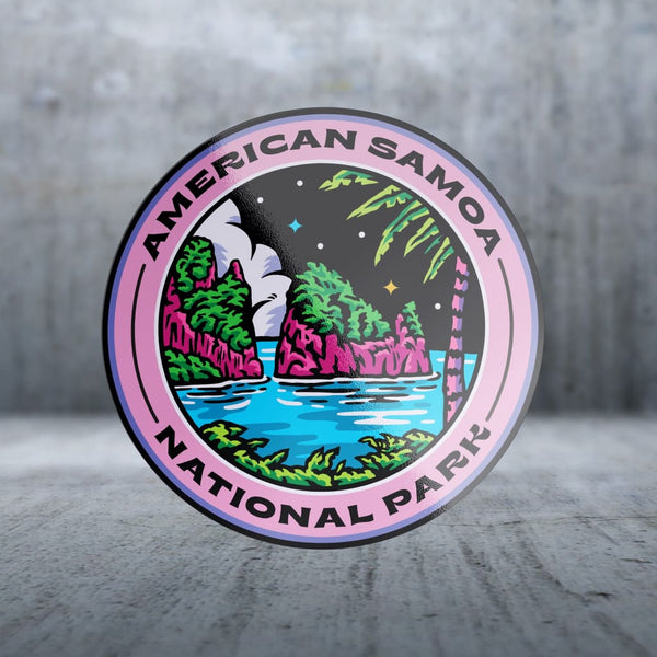 Sticker Pack | 13344 - Neon Purple - American Samoa