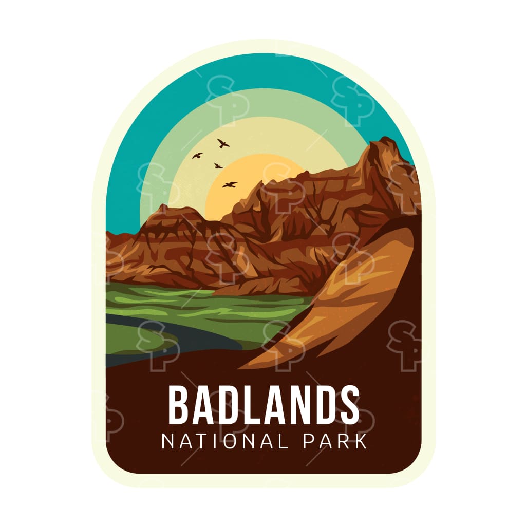 Sticker Pack | 13351 - Rainbow Sky - Badlands