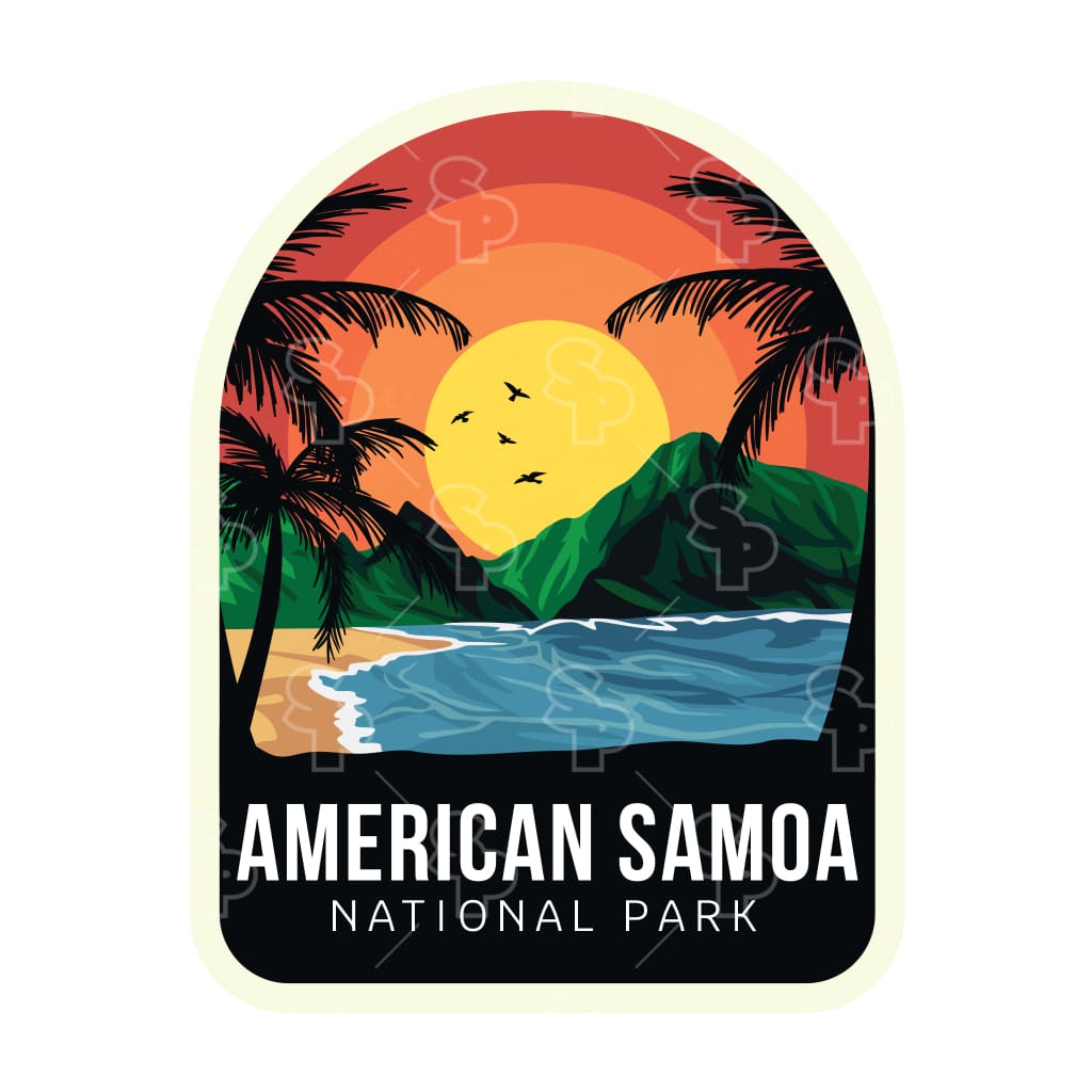 Sticker Pack | 13378 - Rainbow Sky - American Samoa