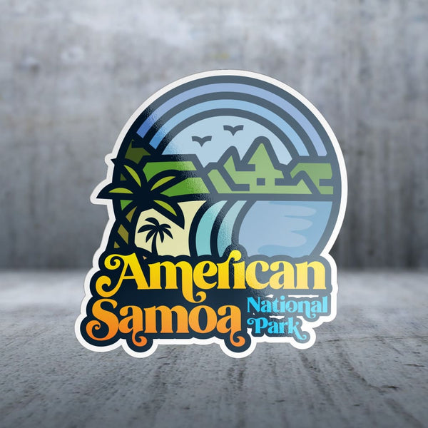 Sticker Pack | 13444 - Text Over - American Samoa