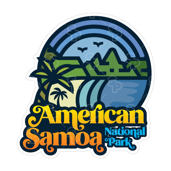 Sticker Pack | 13444 - Text Over - American Samoa