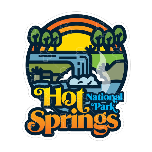 Sticker Pack | 13456 - Text Over - Hot Springs