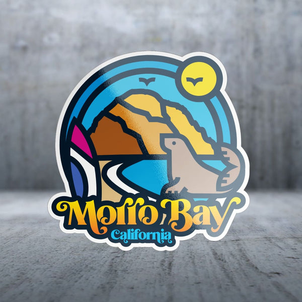 Sticker Pack | 13502 - Bright Text - Morro Bay