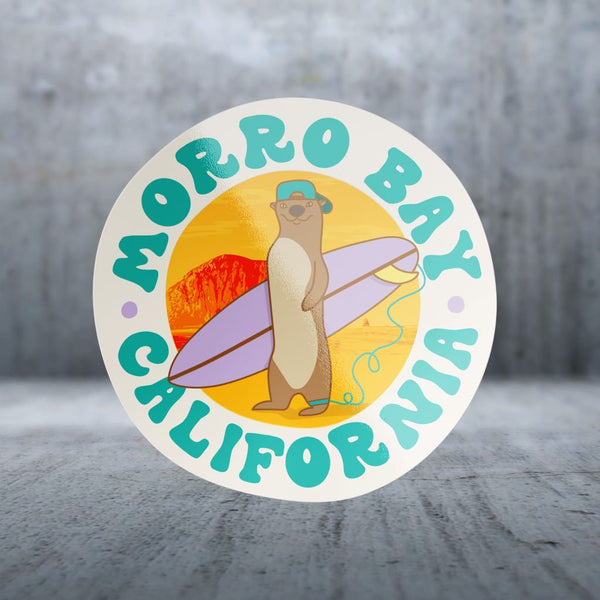 Sticker Pack | 13503 - Morro Bay Surf Board Otter