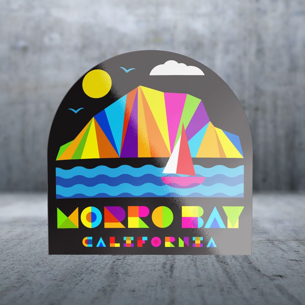 Sticker Pack | 13504 - Vibrant Scene - Morro Bay