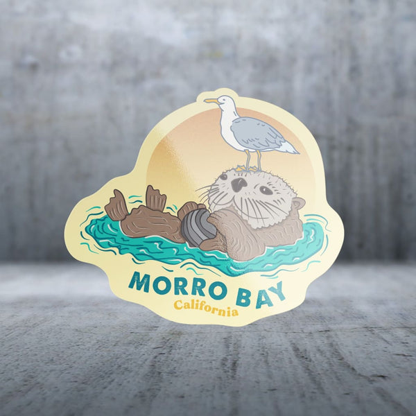 Sticker Pack | 13509 - Otter Seagull Hang Morro Bay
