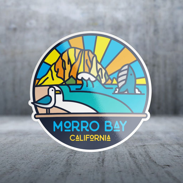 Sticker Pack | 13510 - Clean Rounded Lines - Morro Bay
