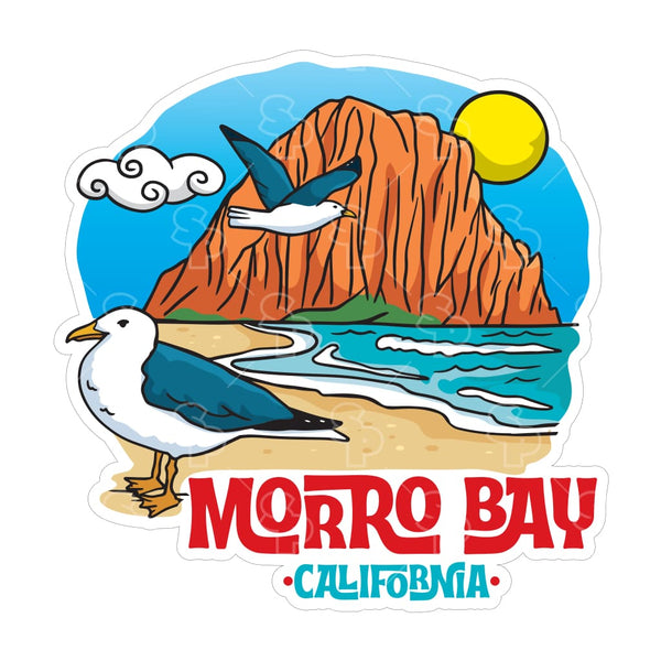 Sticker Pack | 13512 - Text Sock - Morro Bay