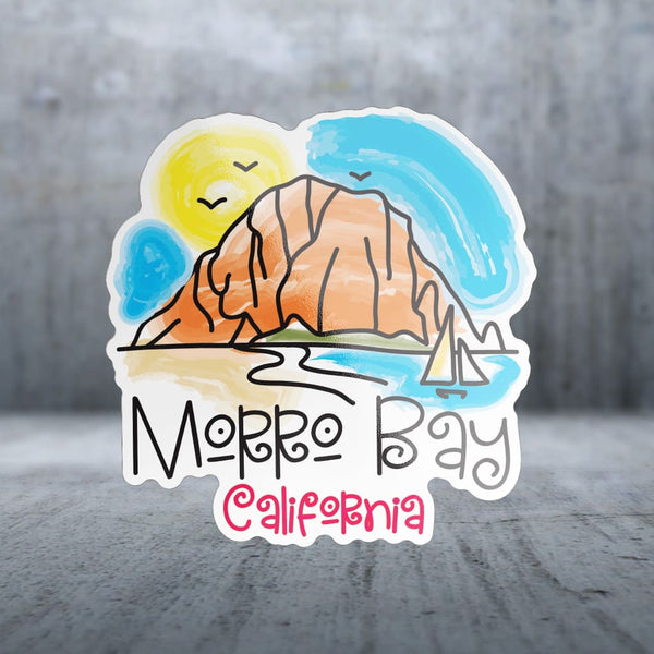 Sticker Pack | 13514 - Watercolor Lines - Morro Bay