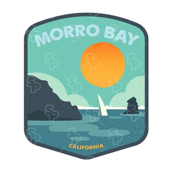 Sticker Pack | 13515 - Morro Bay Rocky Boat