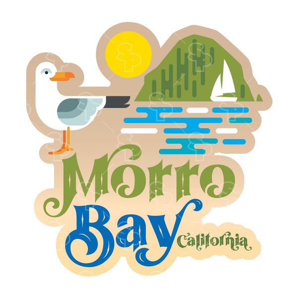 Sticker Pack | 13516 - Hanging on Text - Morro Bay