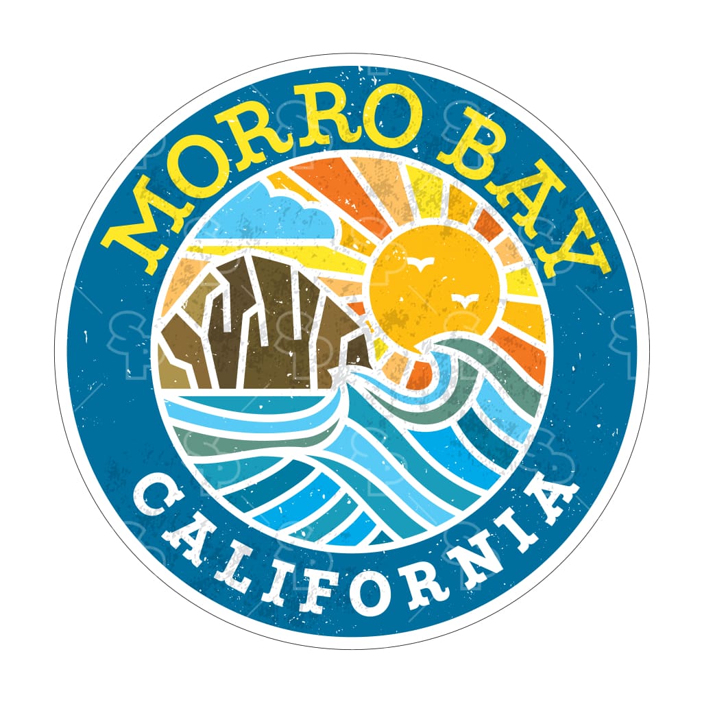 Sticker Pack | 13518 - Textured Geometry - Morro Bay