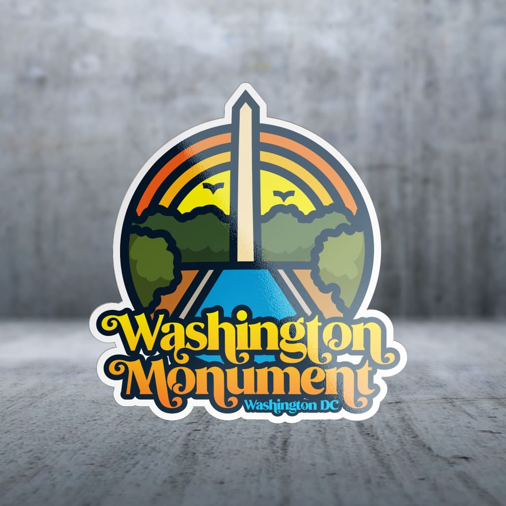 Sticker Pack | 13662 - Bright Text - Washington Monument