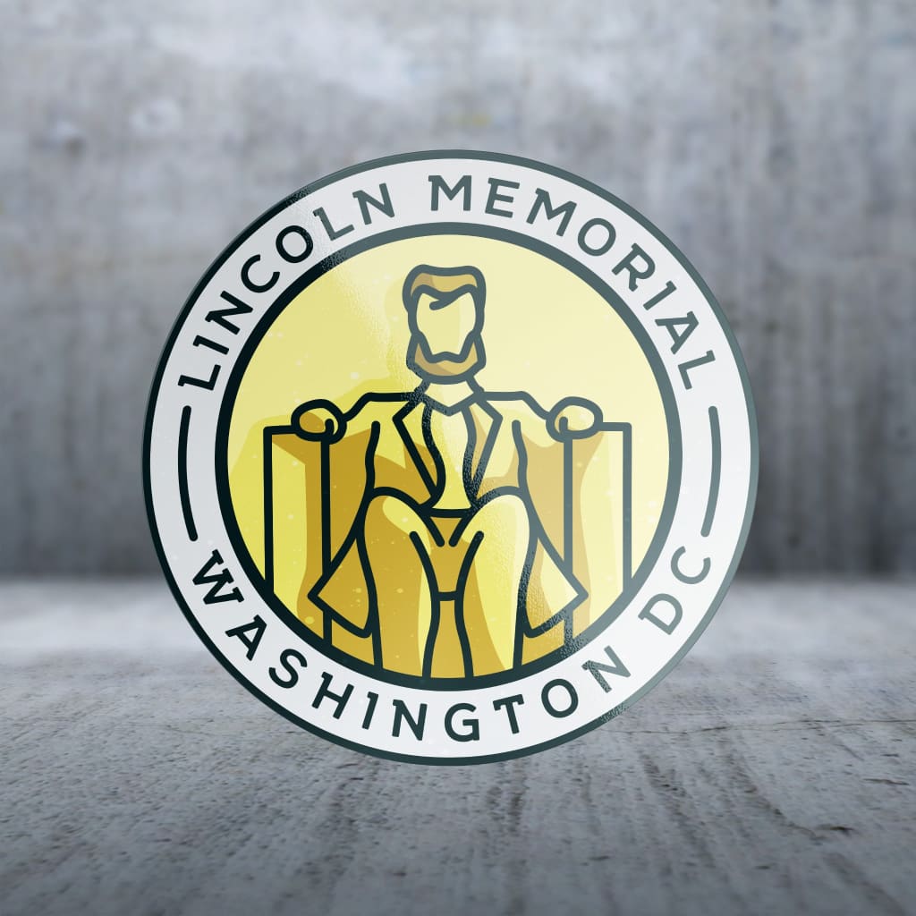 Sticker Pack | 13717 - Clean Circle - Lincoln Memorial