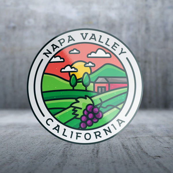 Sticker Pack | 13721 - Clean Circle - Napa Valley