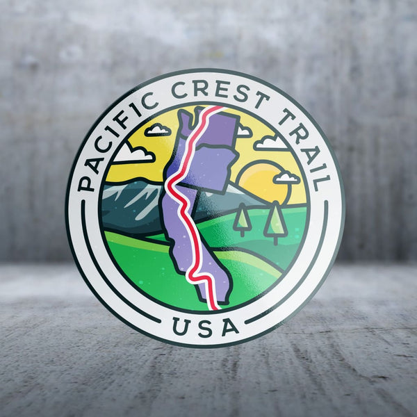 Sticker Pack | 13723 - Clean Circle - Pacific Crest Trail