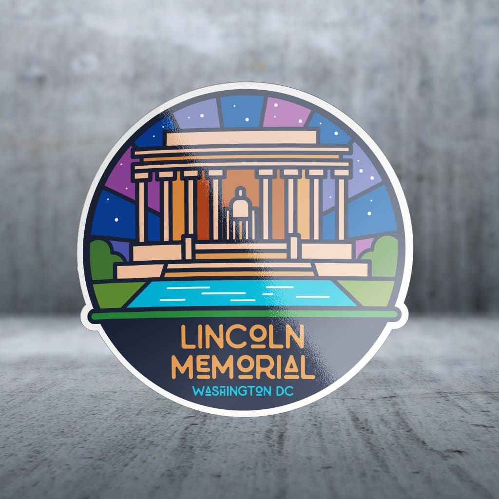 Sticker Pack | 13788 - Clean Rounded Lines - Lincoln Memorial