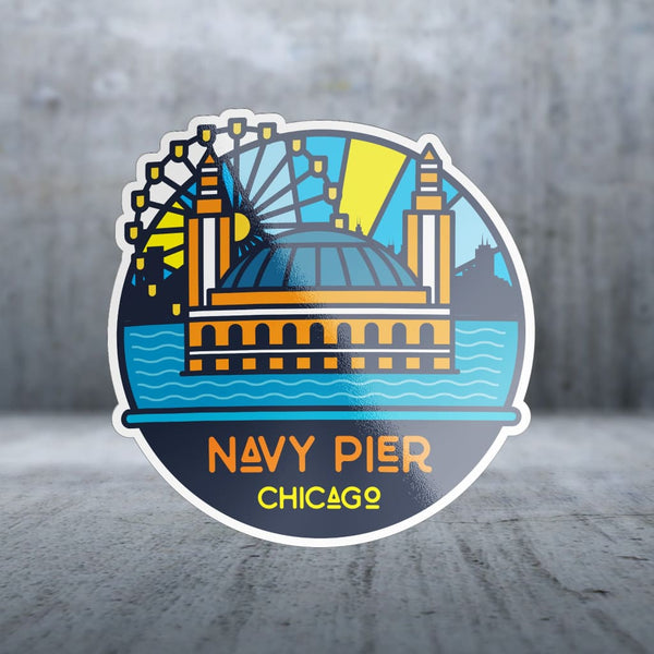 Sticker Pack | 13796 - Clean Rounded Lines - Navy Pier