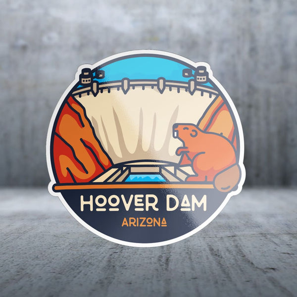 Sticker Pack | 13801 - Clean Rounded Lines - Hoover Dam