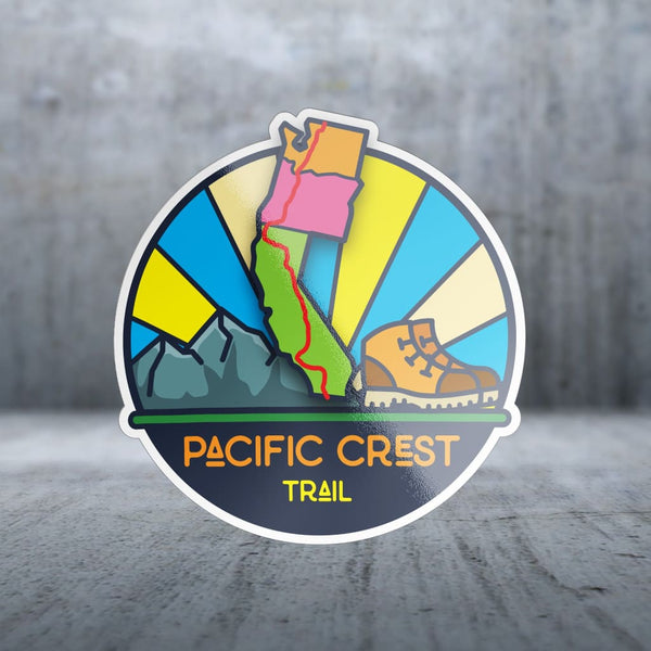 Sticker Pack | 13804 - Clean Rounded Lines - Pacific Crest Trail