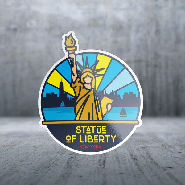 Sticker Pack | 13806 - Clean Rounded Lines - Statue of Liberty