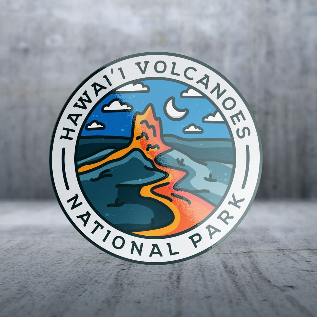 Sticker Pack | 13829 - Clean Circle - Hawaii Volcanoes