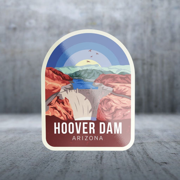 Sticker Pack | 13884 - Rainbow Sky - Hoover Dam
