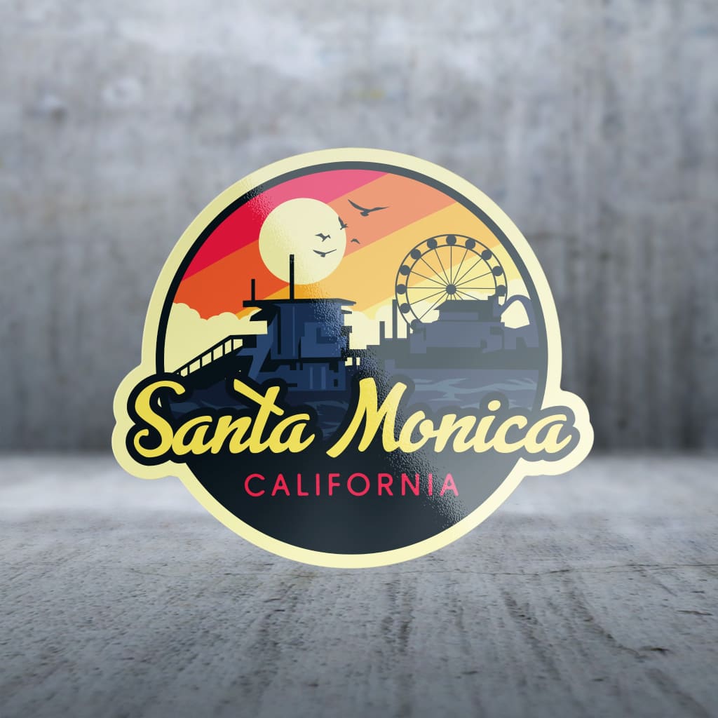 Sticker Pack | 13996 - Santa Monica - Pier Scene