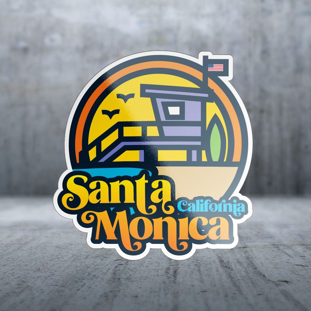 Sticker Pack | 13998 - Bright Text - Santa Monica