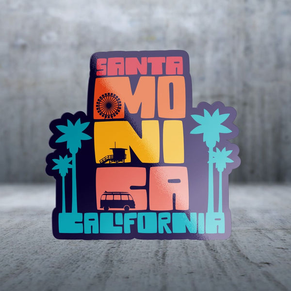 Sticker Pack | 14008 - Santa Monica Stacked Scene