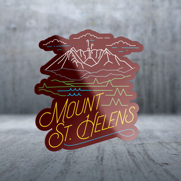 Sticker Pack | 14272 - Mount St. Helens Volcano Lines