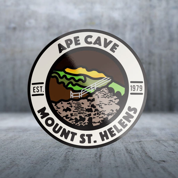 Sticker Pack | 14274 - Bold Circle - Ape Cave Mount St. Helens