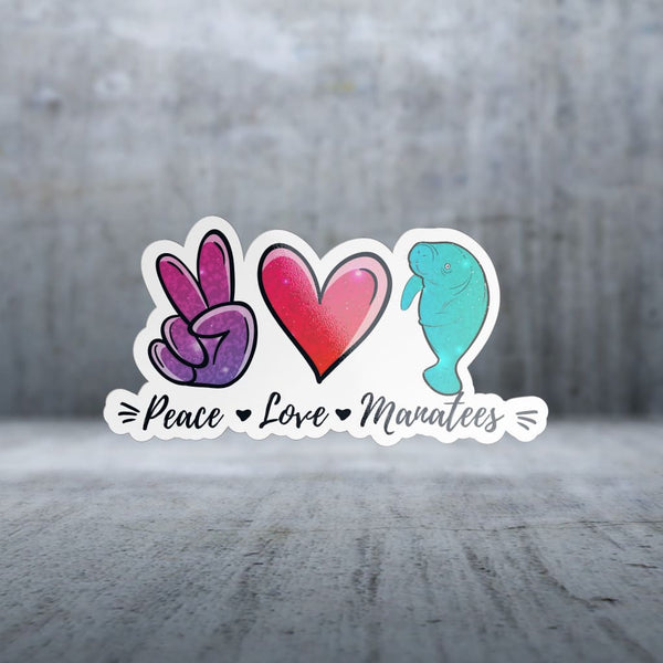 Sticker Pack | 14639 - Peace Love Manatees