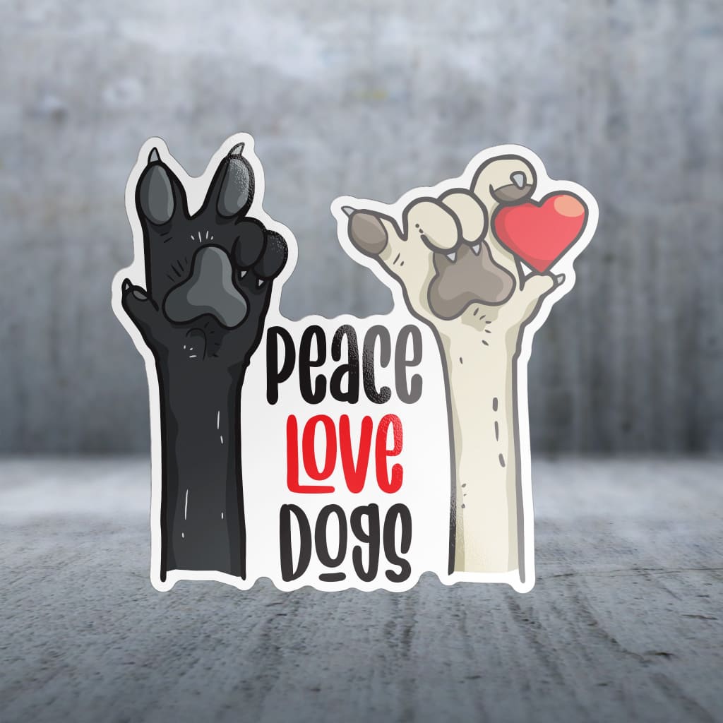 Sticker Pack | 14940 - Peace Love Dogs